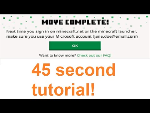 How To Migrate Your Mojang/Minecraft Account in 45 seconds!