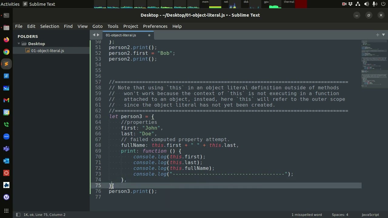 JS Objects (01) - Object Literals
