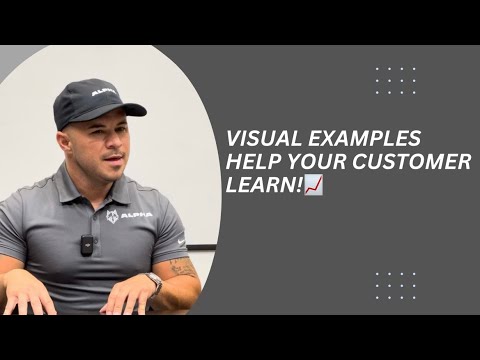 Visual examples help your customer learn!