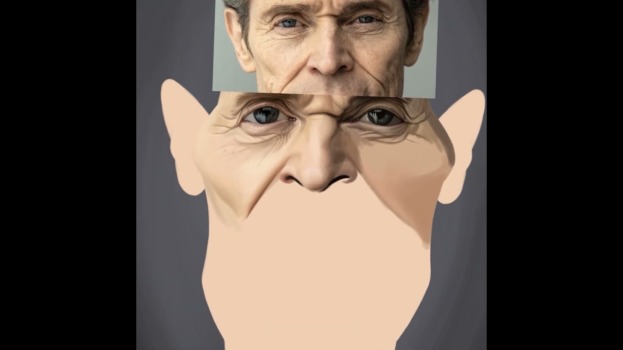WEEKLY SPLASH: A quick drop into creative illustrations of Rob Art | Dafoe Caricature Speed Render