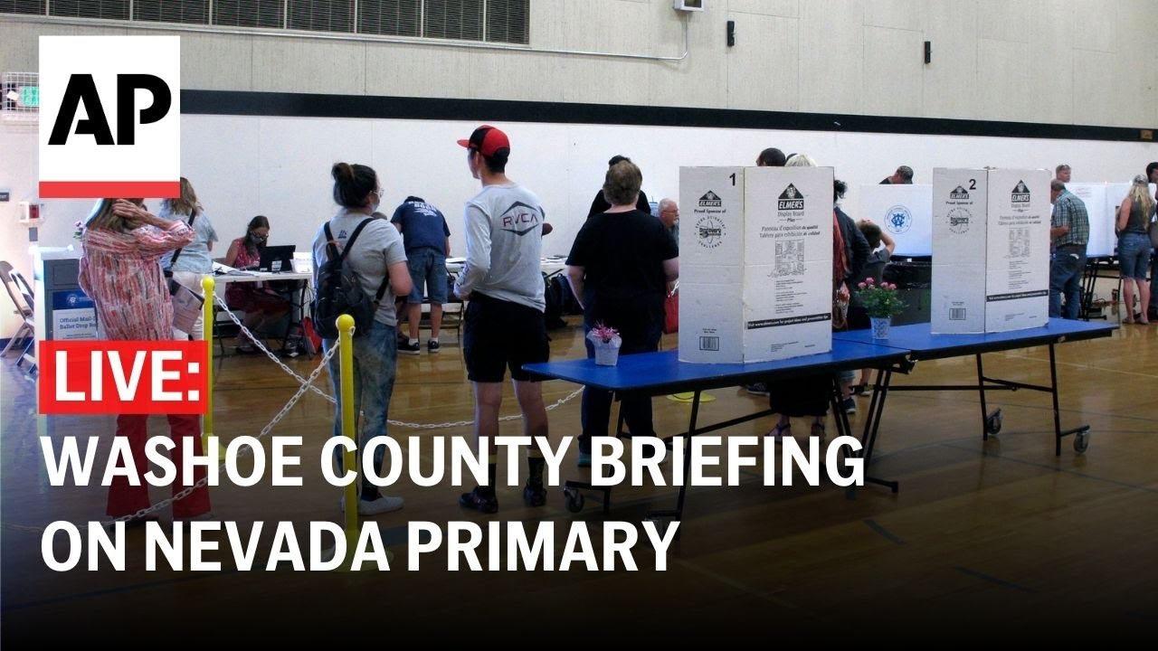 Nevada primary 2024 LIVE: Briefing by Washoe County’s elections committee head