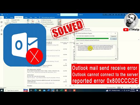 Outlook send receive error | Outlook cannot connect to the server |outlook reported error 0x800CCCDE