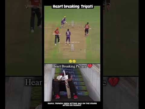 Rahul thripathi felling sad ๐ฅบ#ipl #ipl2024 #ipllovers #iplstatusvideo#srh #srhvskkrhighlights#shorts