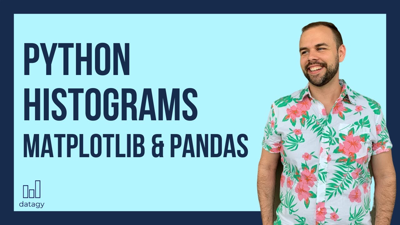 Histogram in Python - Matplotlib Tutorial - Pandas Tutorial - Define bins, add style, log scale
