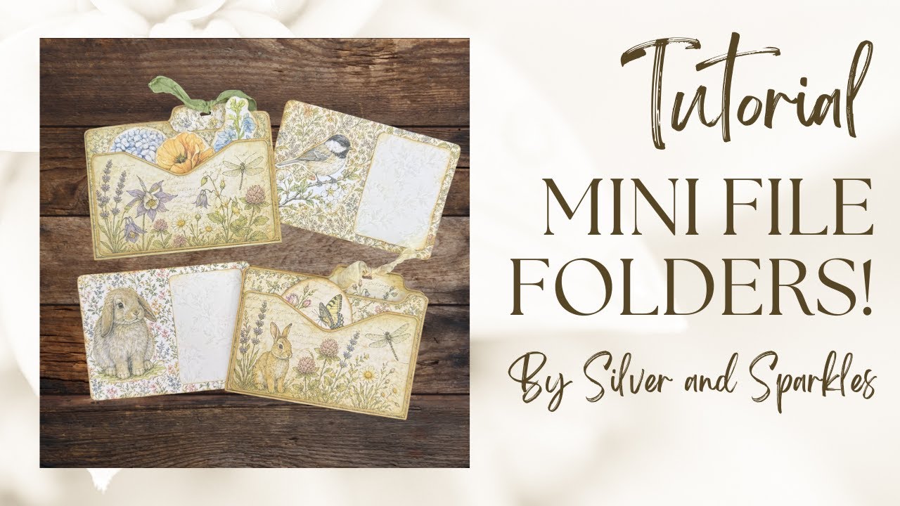 Mini File Folders Tutorial | Garden Whispers Junk Journal PLUS a new FREEBIE!