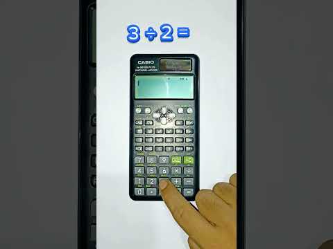 Fraction to Decimal in scientific calculator fx-991es plus #fraction #decimal #casiocalculator