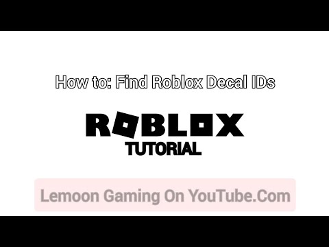How To Find Roblox Decal IDs 101