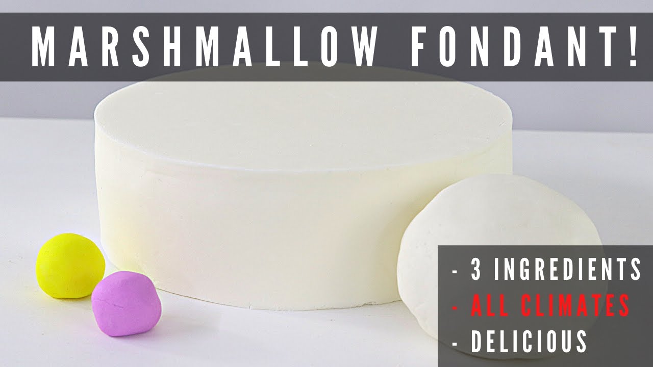 3 INGREDIENT FONDANT RECIPE FOR ALL WEATHER TYPES! │ CAKES BY MK