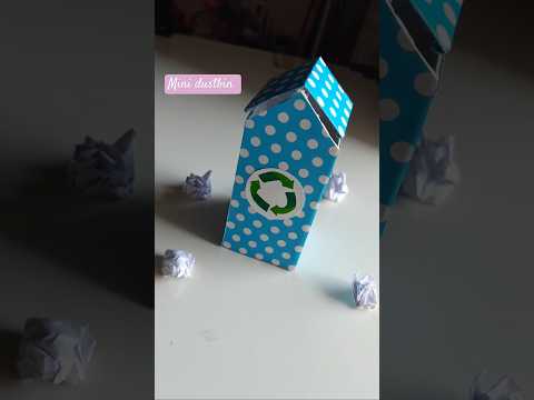 ADORABLE Mini Dustbin - Transforming Trash into Treasure! #diy #craft #dustbin #bestoutofwaste