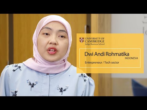 Entrepreneurship in the tech sector with an MBA from Cambridge - Dwi Andi Rohmatika, Indonesia