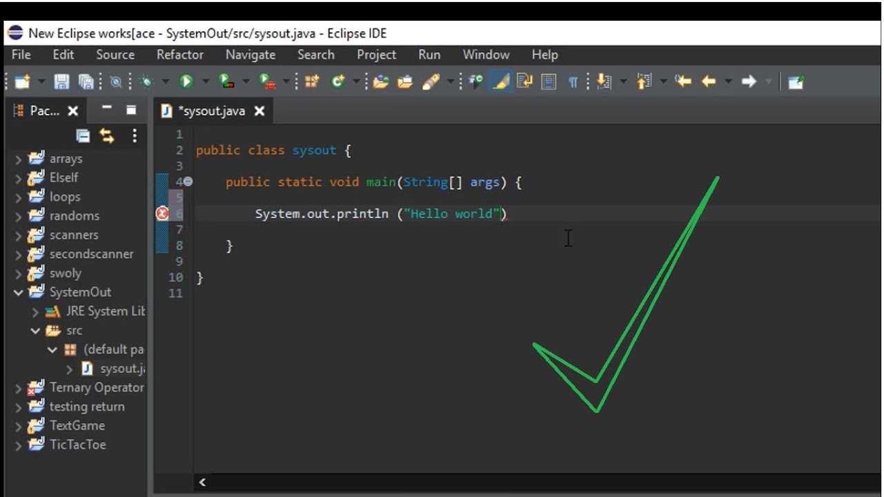 Writing to the Java console using Eclipse. Beginners.