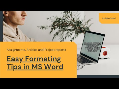 Tips for quickly preparing assignments and articles in MS Word – The ...