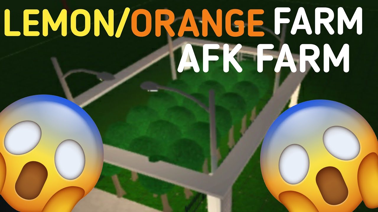 How to build a AFK LEMON/ORANGE FARM Bloxburg