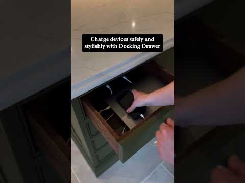 Charge devices safely and stylishly with Docking Drawer—Chris’ kitchen is the proof! 🔋✨