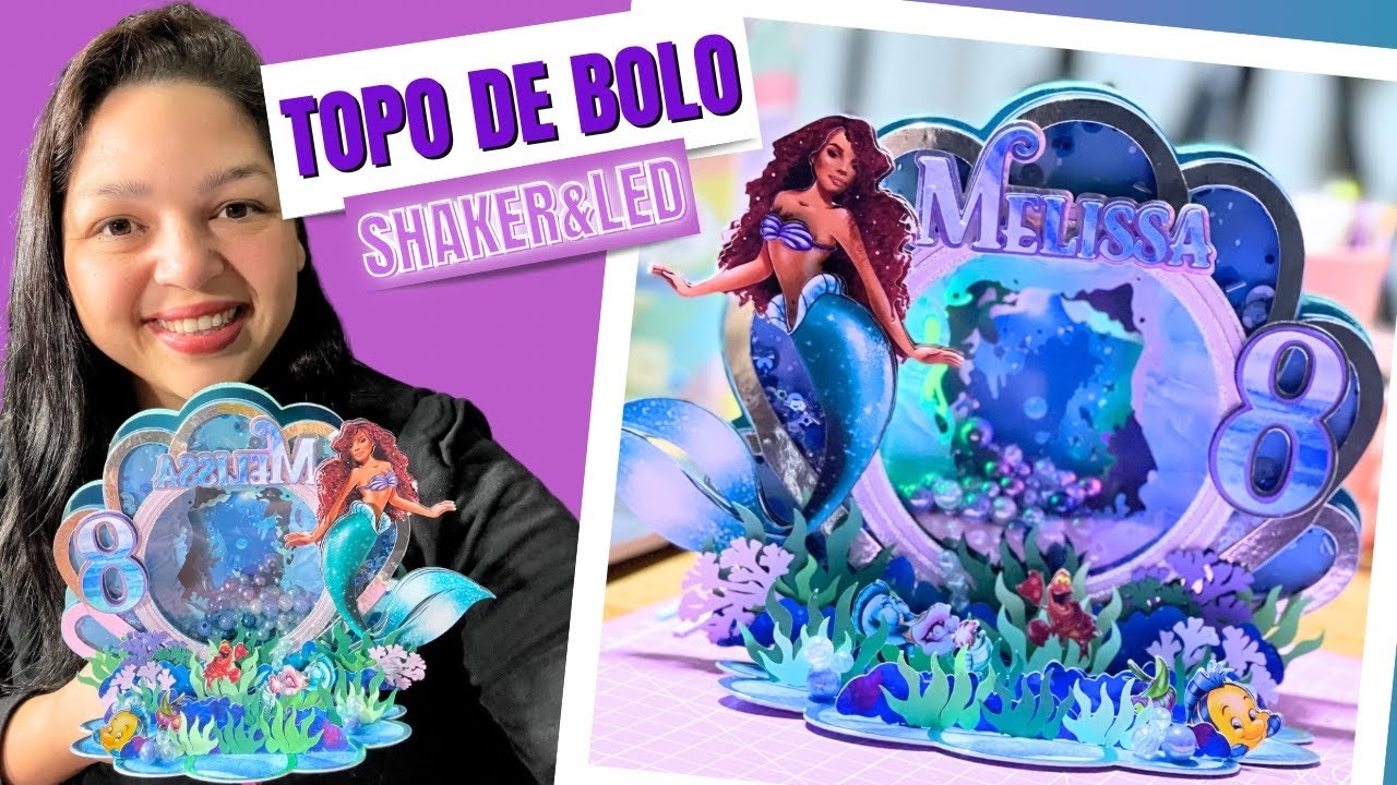 TOPO DE BOLO COM LED SUPER LUXO | Alê Fernandes