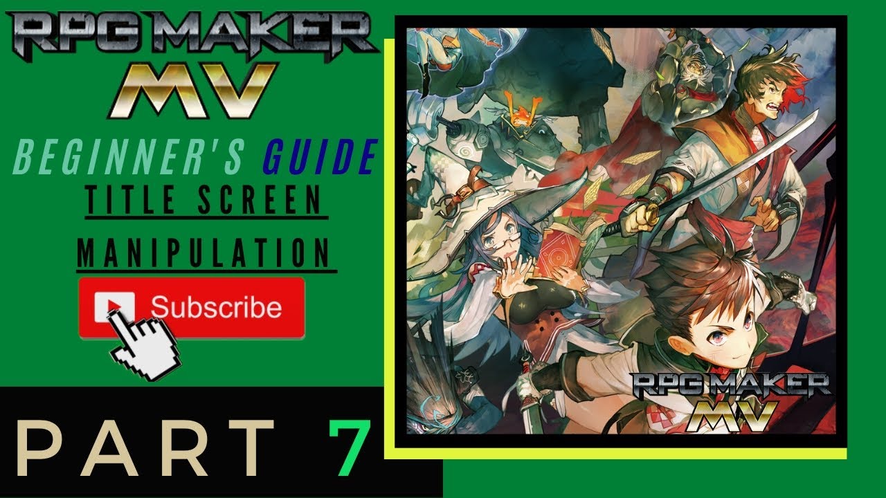 RPG Maker MV Tutorial Series | Part 7 - Title Screen Manipulation | Beginner's Guide