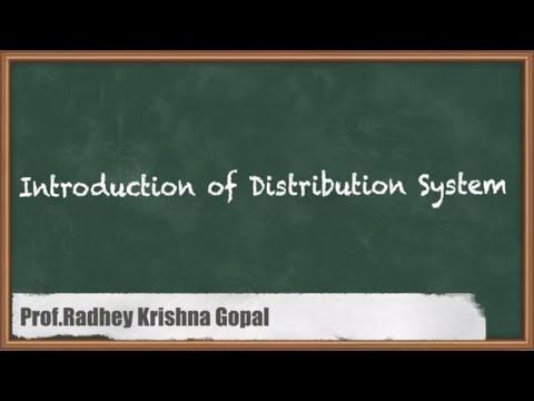 Introduction of Distribution System - Distribution System - GATE Power System Video Lecture ...