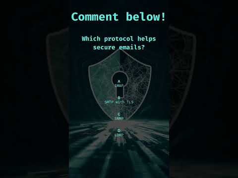 Which protocol helps secure emails?