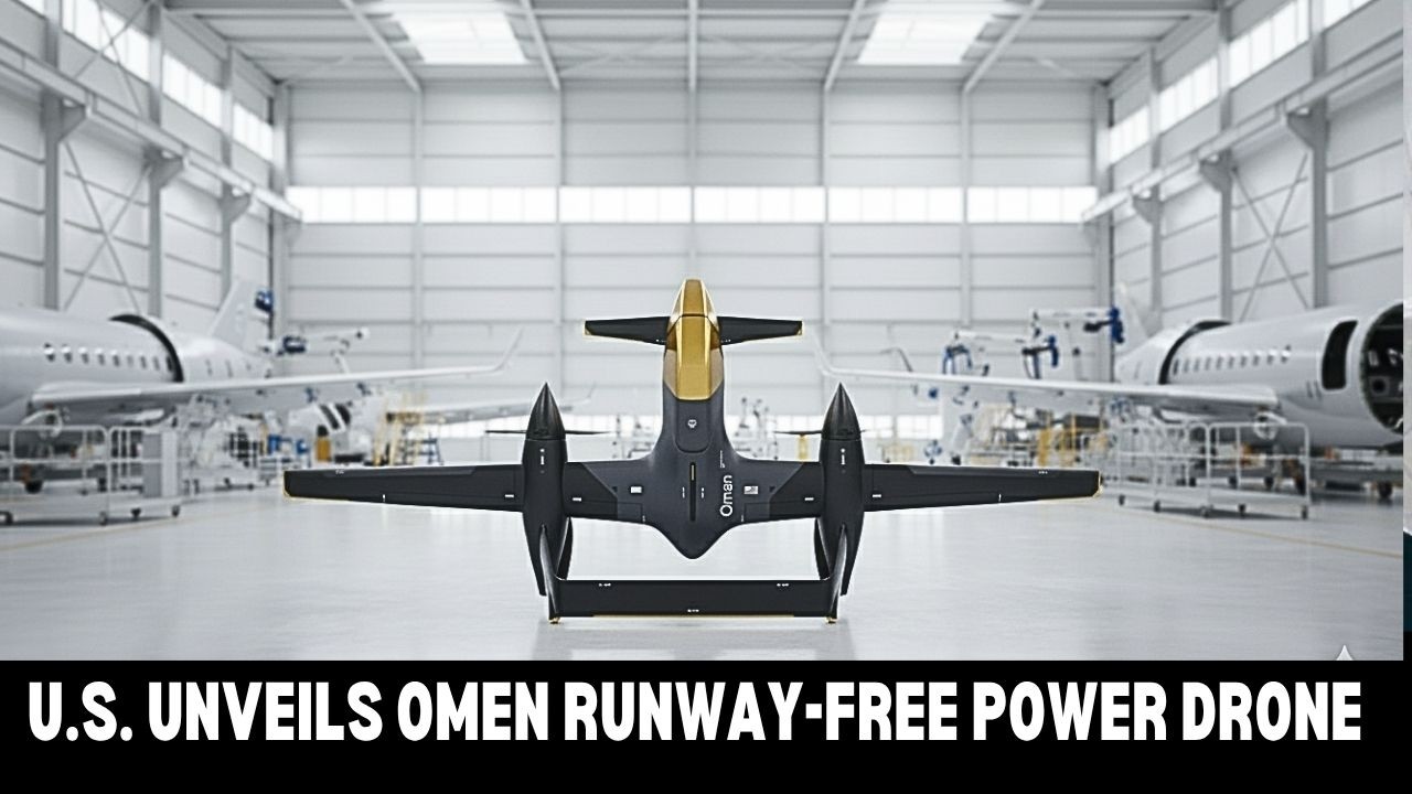 U.S. Unveils OMEN | The Hybrid VTOL Drone Built to Replace Bigger Aircraft.