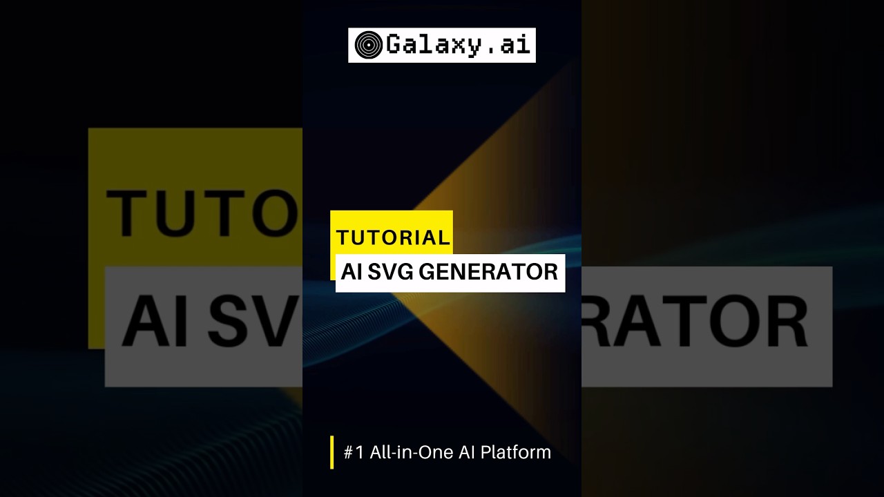 How to Use AI SVG Generator on Galaxy.ai (Quick & Easy Tutorial)