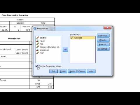 SPSS Video #8: Calculating the Standard Error Of The Mean In SPSS