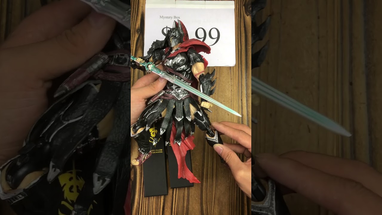 Just 9.9 $ ----- 4 Pcs Swords Mystery Box  #model #display #mysterybox #blade #games #toys #unboxing