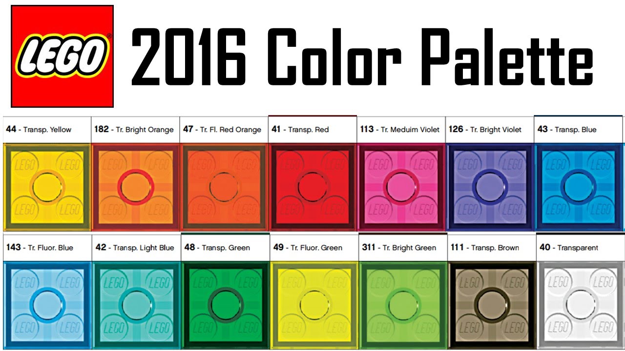 LEGO 2016 Color Palette - Every Color of LEGO! *EXCLUSIVE LOOK