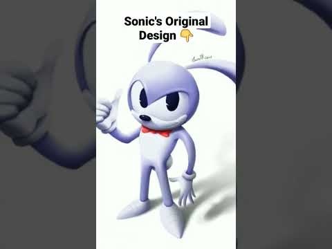 Sonic's Original Design #sonic #sonicthehedgehog