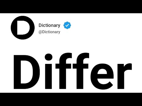 Differ Meaning In English