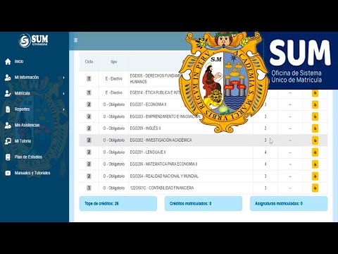 Mi PRIMERA MATRICULA en el SUM UNMSM; Como matricularse virtual por el SUM SAN MARCOS *Se cae la pag