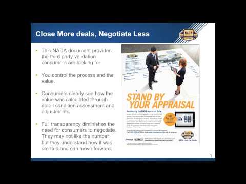 2014/11/20 - NADA Used Car Guide Webinar: Close More Deals, Negotiate Less