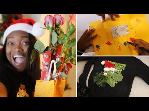 Easy Teacher Gift Ideas + Kid's Ugly Christmas Sweater diy