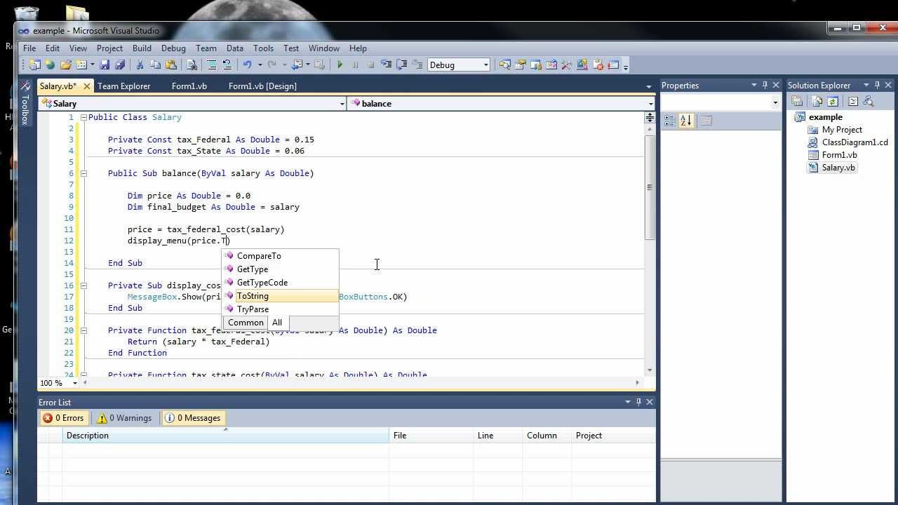 Visual Basic Tutorial 20 - Classes