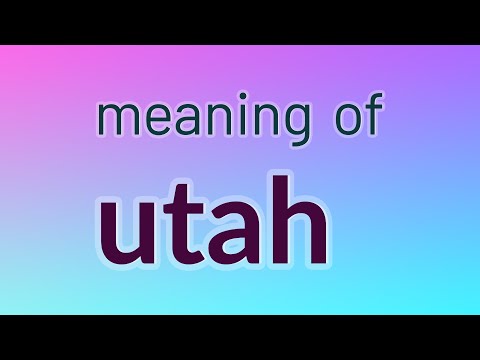 Utah - 56 English Vocabulary Flashcards