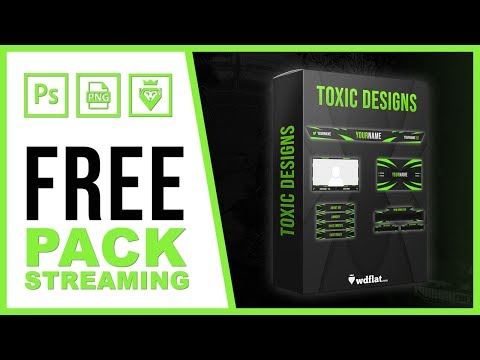 Free Pack Streaming - Toxic Designs | PSD & PNG | WDFLAT.com