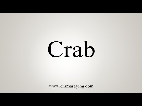 How To Say Crab