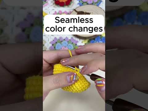 Seamless Crochet Color Change Tutorial