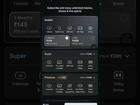 Jio hotstar me recharge kaise kare #shorts #viral #jiohotstar