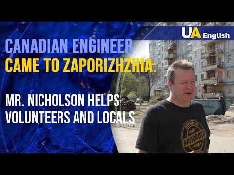 Engineer from Canada came to Zaporizhzhia: Miles Nicholson helps both volunteers and residents
