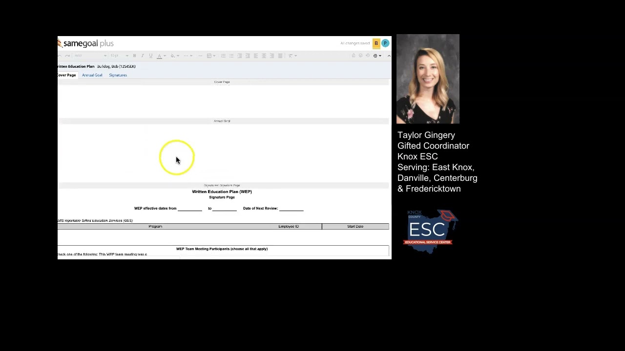 PARENT INFO_SAMEGOAL TUTORIAL