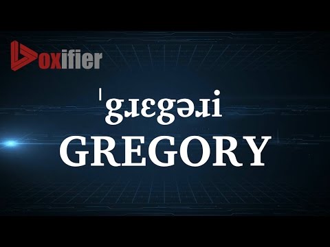 How to Pronunce Gregory in English - Voxifier.com