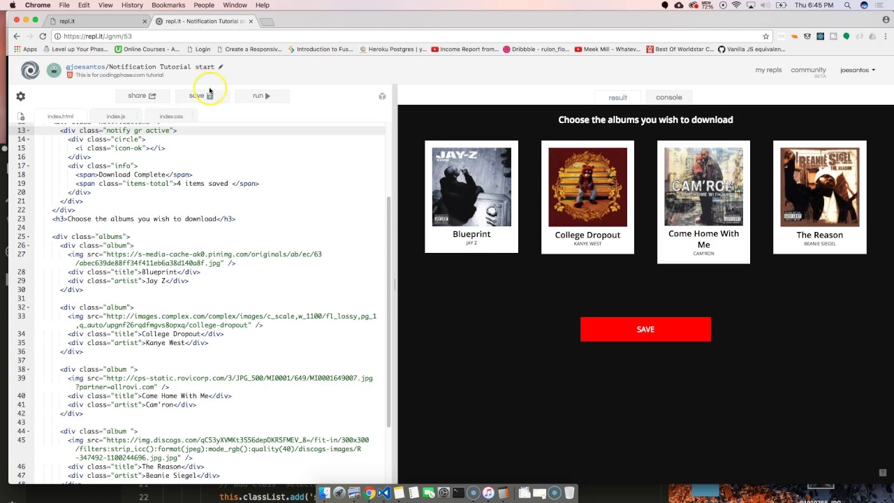 Vanilla Javascript Notifications #3 Declare Variable | #CodingPhase