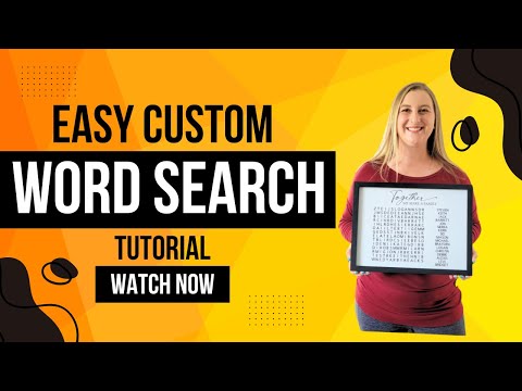 DIY MOTHERS DAY CRICUT PROJECT - PERSONALIZED WORD SEARCH WITH FAMILY NAMES