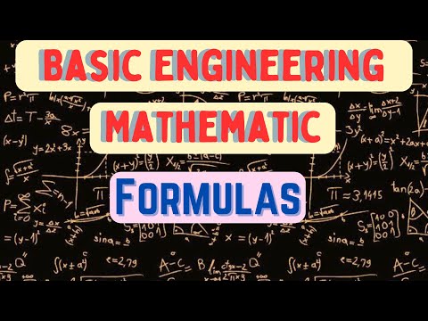 Basic Engineering Mathematics Formulas