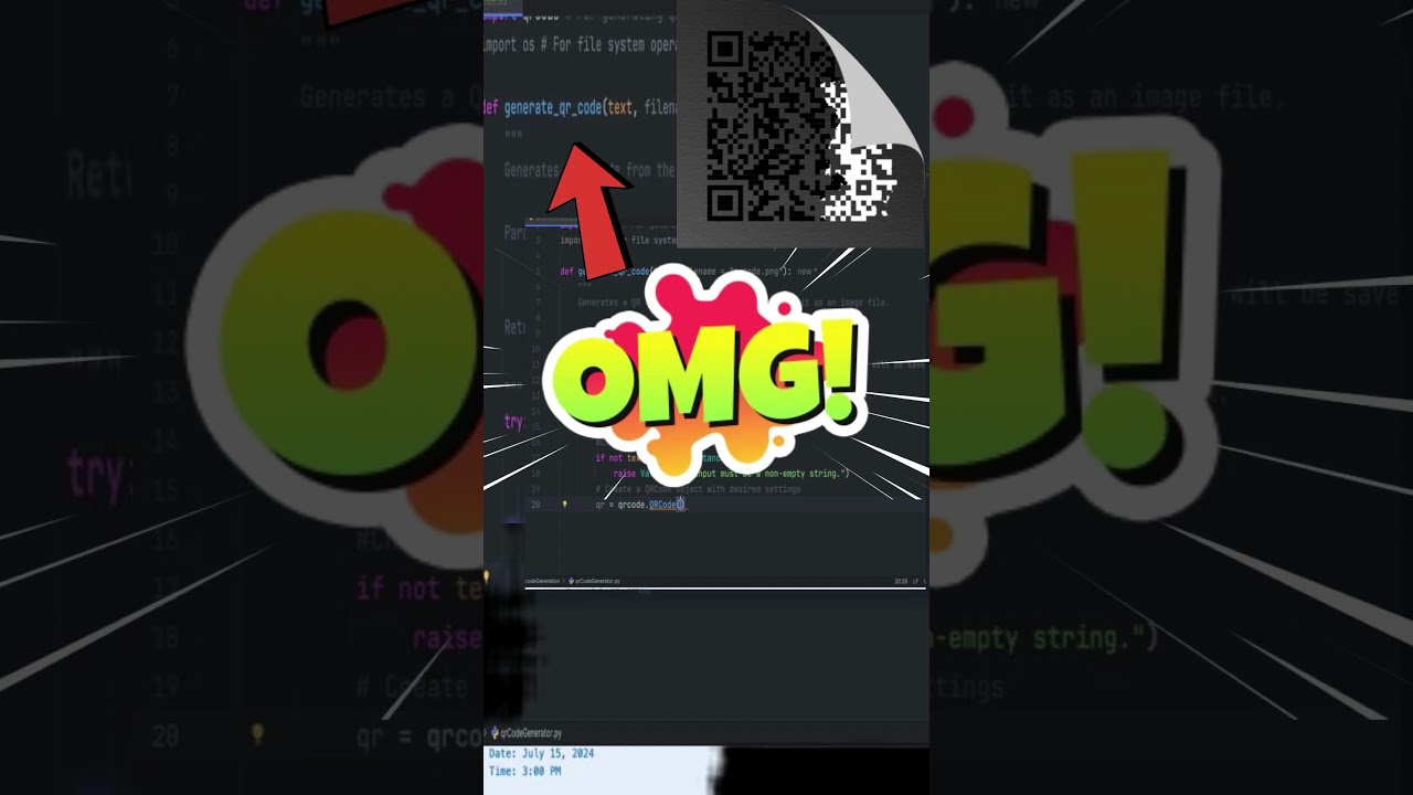 QR code Generation #python #pythonprogramming #learning #qr #qrcode #qrscanner #coding #learnpython