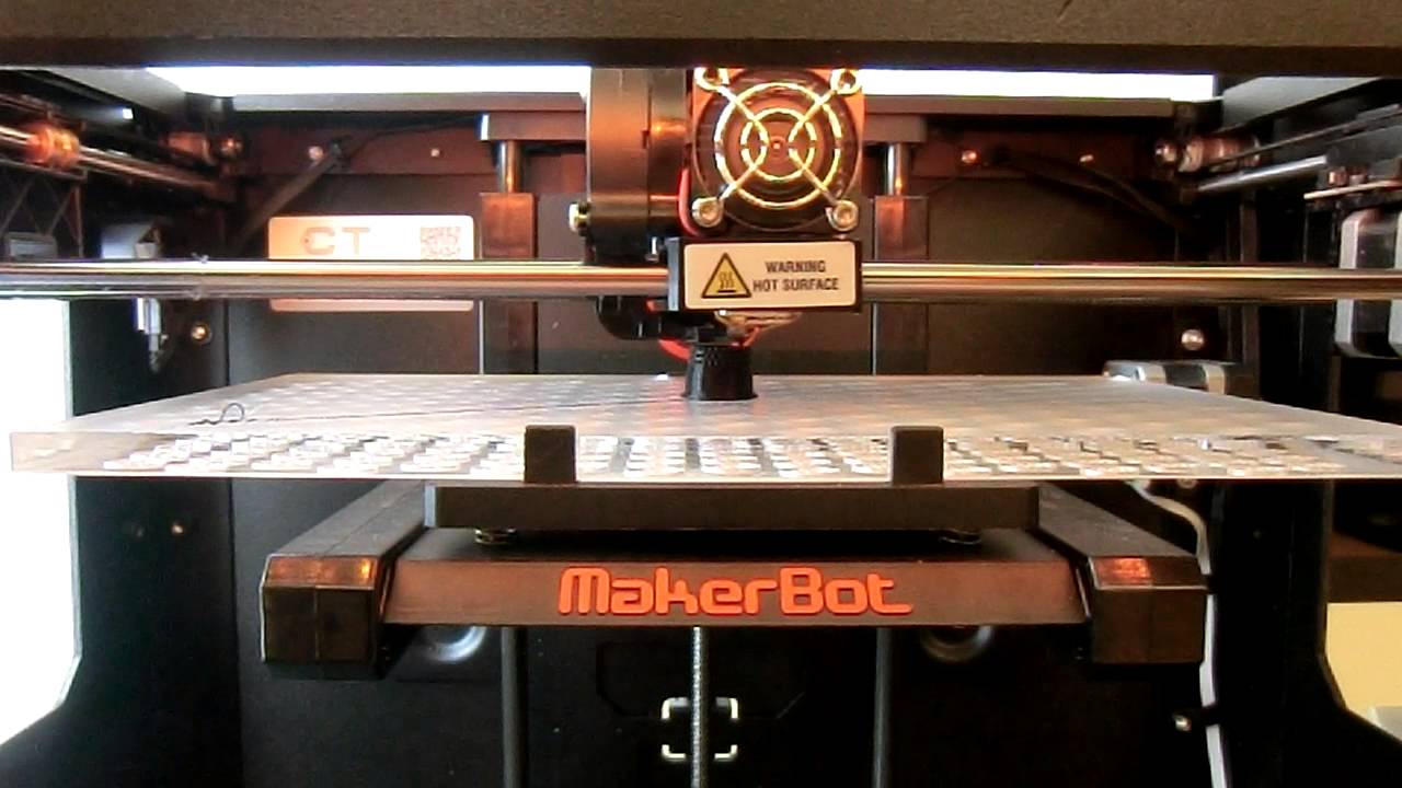 MakerBot Replicator 2 3D printer makes a thimble from from beginning to end (unedited)