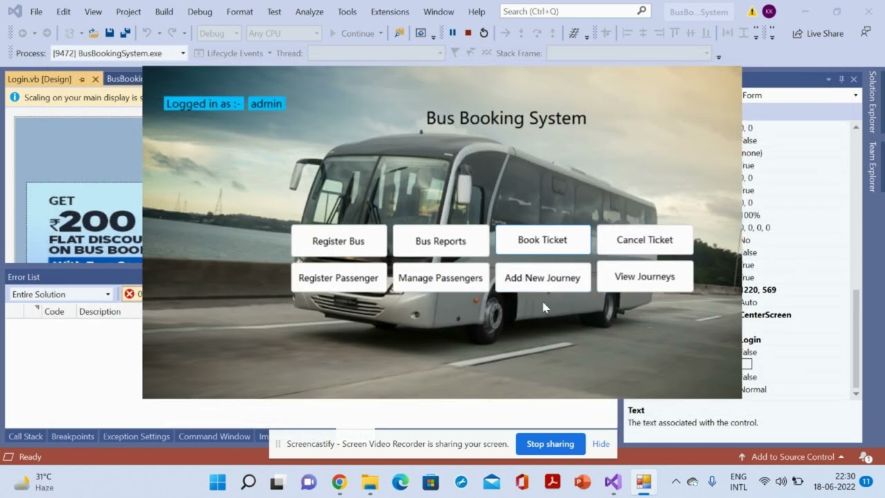 Bus Ticket Booking System | VB.net MySQL Project Tutorial | VB.net CRUD Project