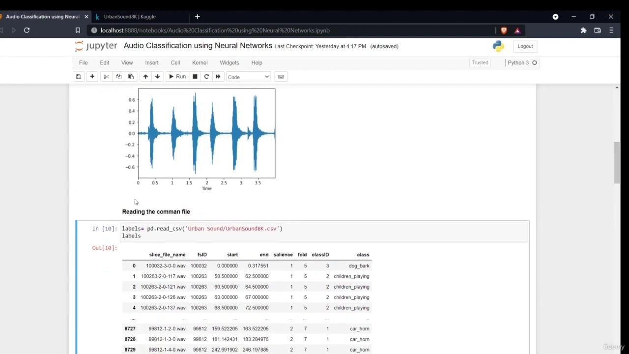 69   Project 68  Audio classification using Neural networks
