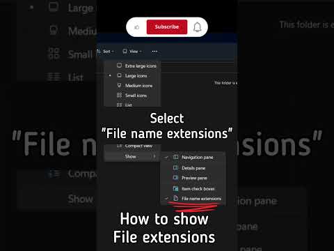 How to show file name extensions on windows explorer