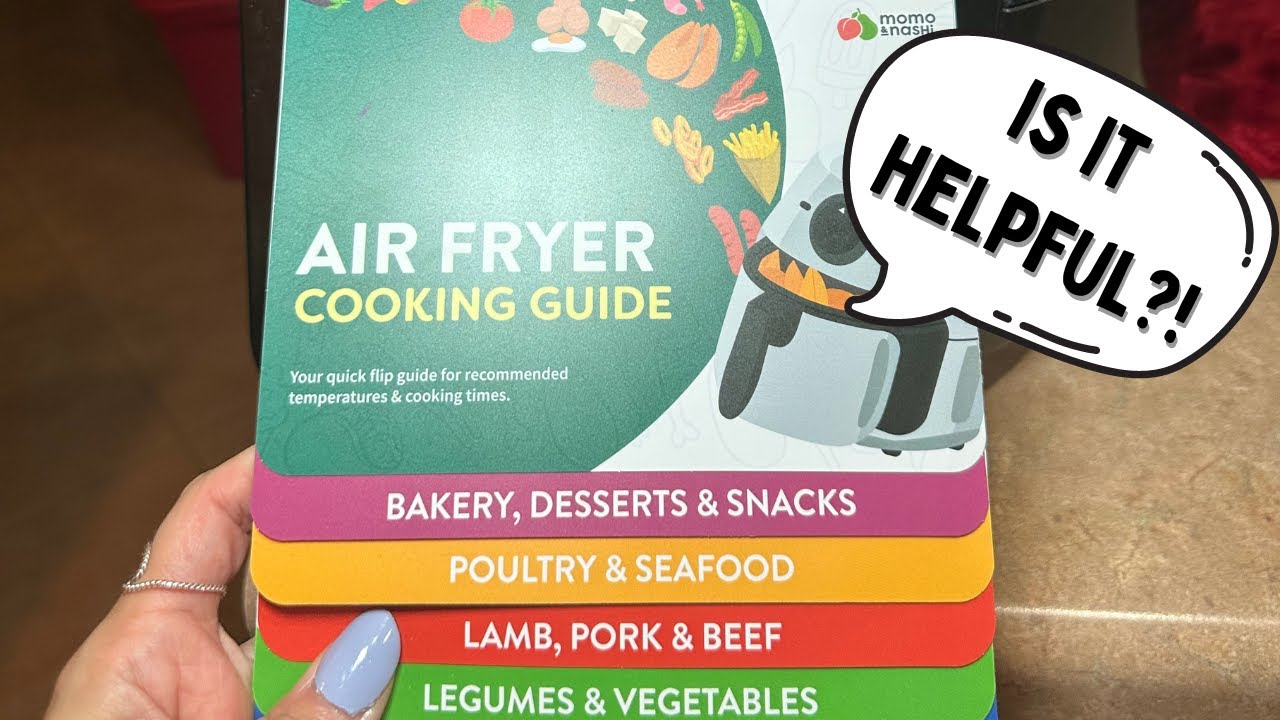 Air Fryer Cheat Sheet Magnets Cooking Guide Booklet - Air Fryer Magnetic Cheat Sheet #sponsored